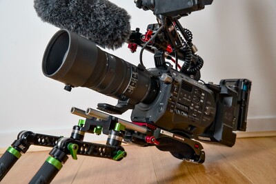 Sony FS7 II, with Extension unit, grip and viewfinder with zacuto mount ...