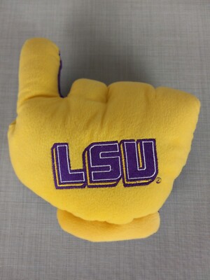 LSU TIGERS PLUSH #1 FINGER FAN FANATIC HAND GLOVE LOUISIANA STATE | eBay
