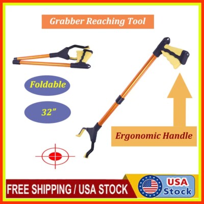 Heavy Duty Grabber Tool Industrial Pick Up Stick Hand Grip Reach Trash ...