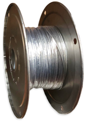 Galvanized Wire Rope 3/32" 7x7 Aircraft Cable 500 FT TOW AXLE SHACKLE ...