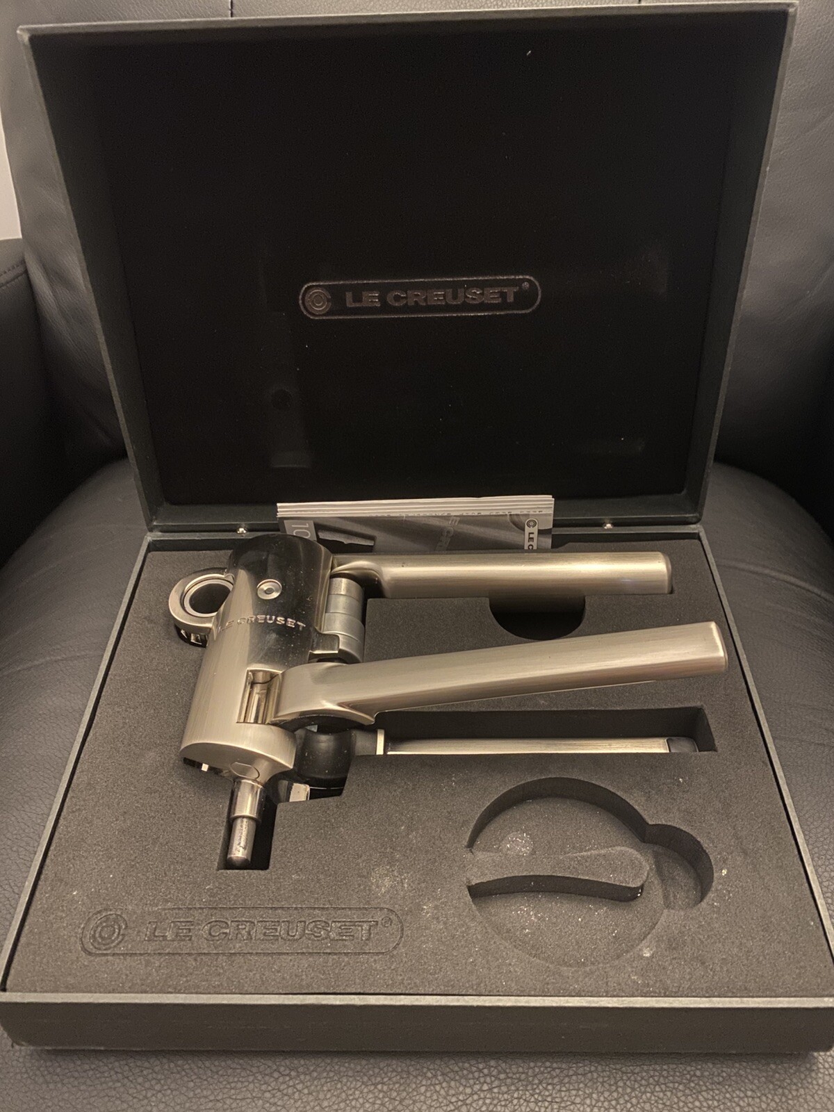 LE CREUSET Corkscrew SCREWPULL Advanced Lever LM-G10AS Wine Bottle ...