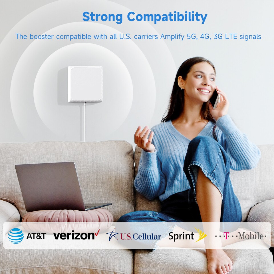 5G 4G Cell Phone Signal Booster AT&T Verizon 700/850/1700/1900MHz ...