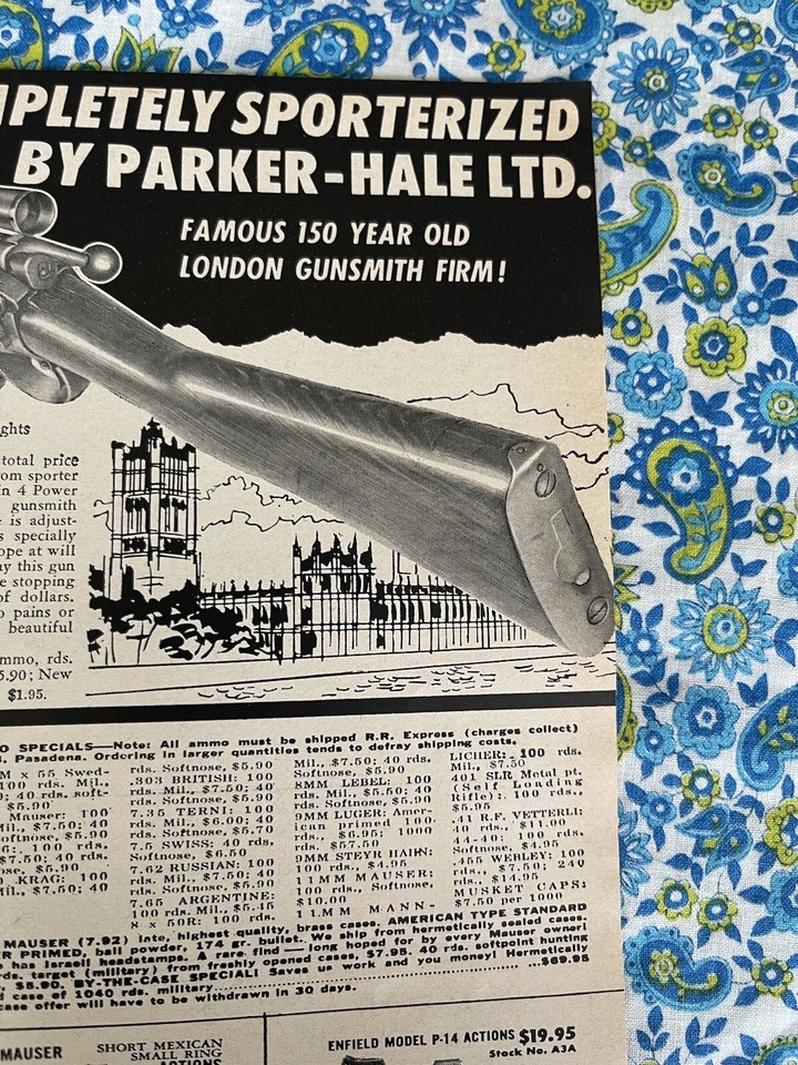 Vintage 1958 Golden State Arms Corp. Print Ad .303 Lee-Enfields | eBay UK
