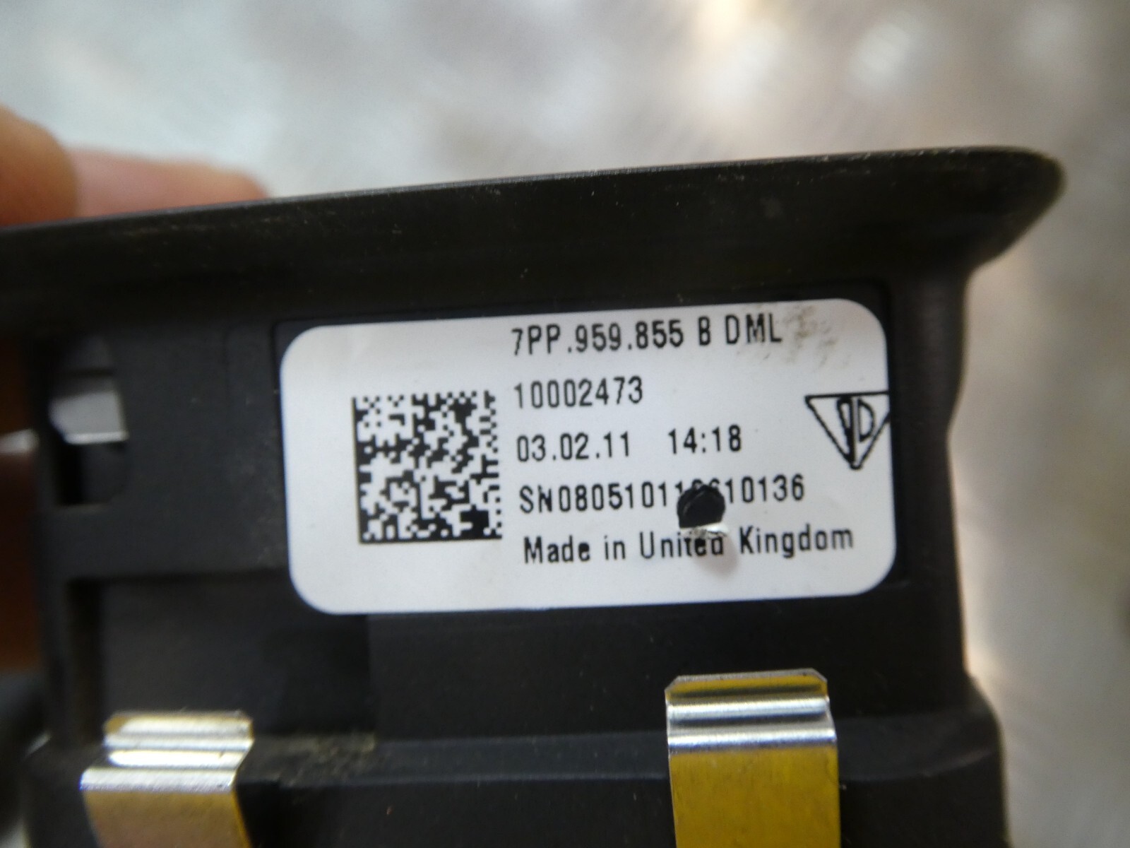 Porsche Cayenne 92A Orig. Schalter Fensterheber Vorne R Hinten R = L ...