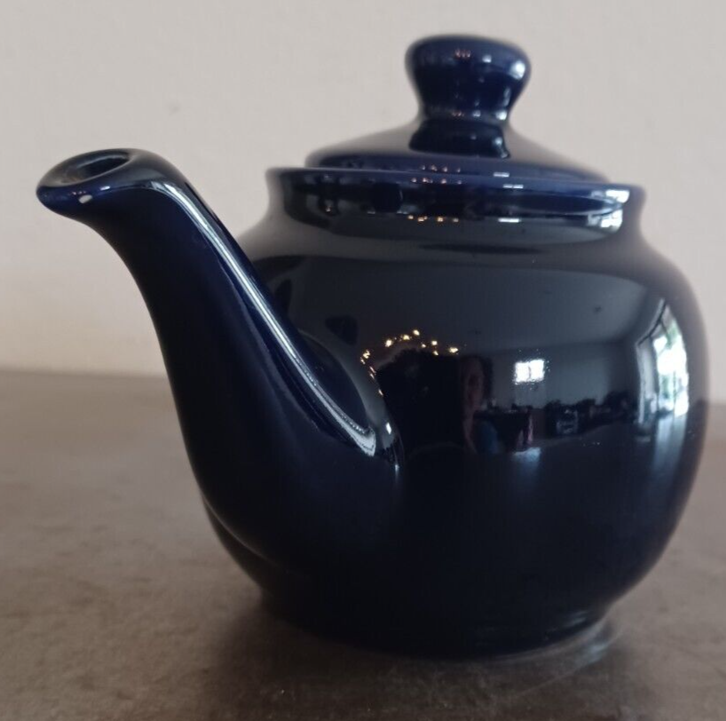 DesignPac Ceramic Navy Blue Teapot 7.3"×4.3" | eBay