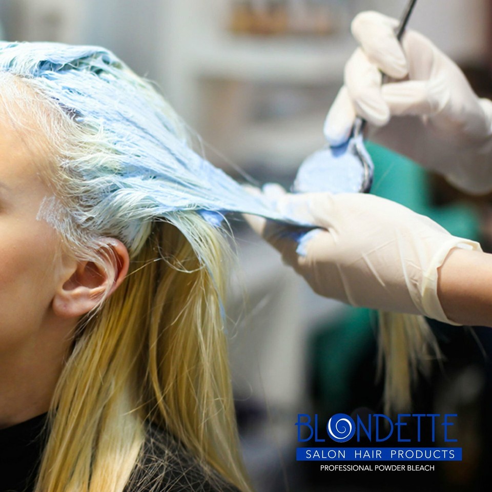 Powder Bleach, Blondette Salon Professional Powder Bleach blue dust ...