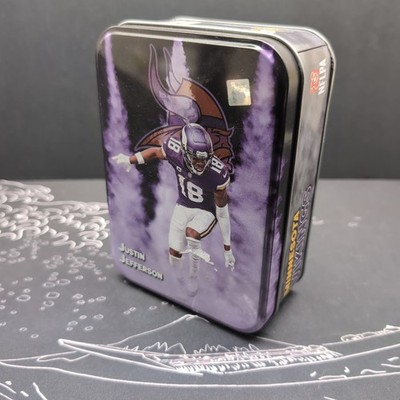 Justin Jefferson Metal Tin Minnesota Vikings Empty | eBay