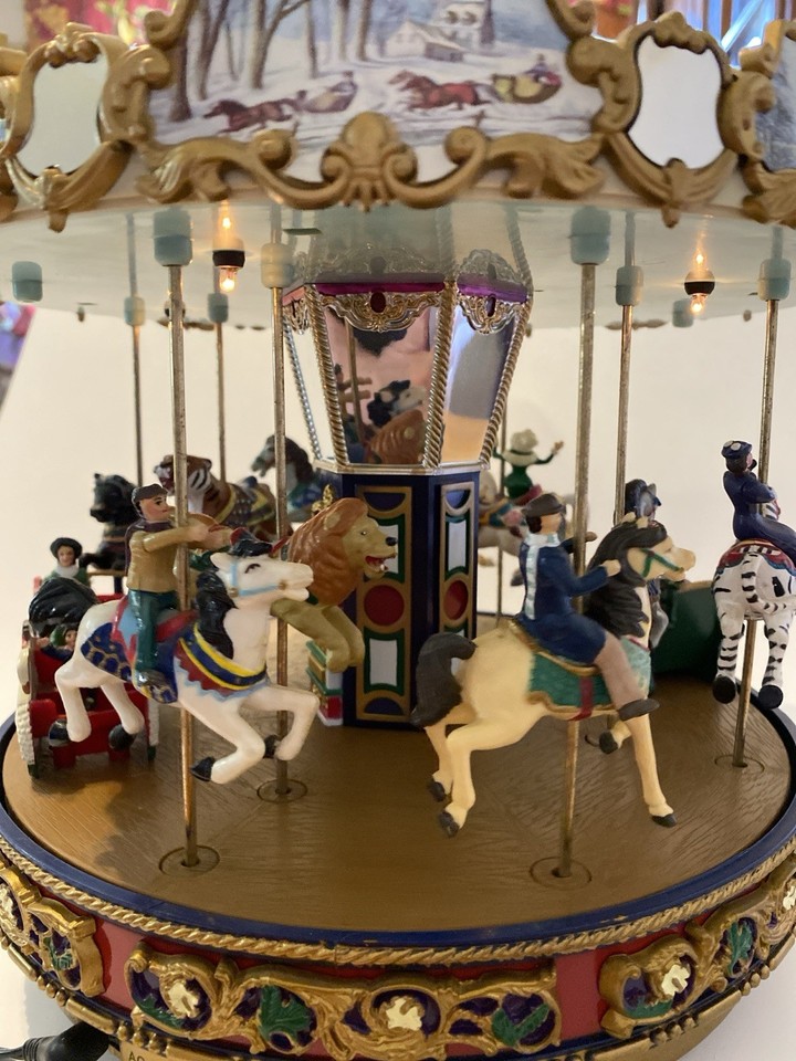 Mr Christmas Millennium Edition Carousel Merry Go Round Lights and ...