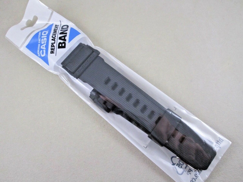 Genuine Casio G-Shock GD-400 GD400 black resin watch band strap shiny ...