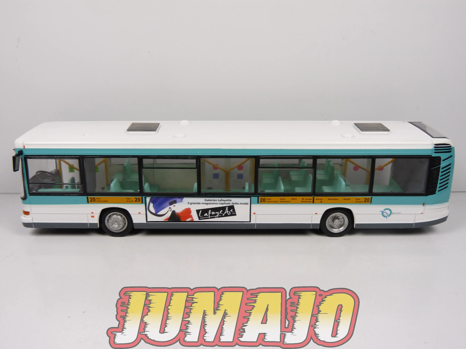 SUB117 BUS IXO Hachette 1/43 : HEULIEZ GX317 RATP France 1995 n°20 Gare ...