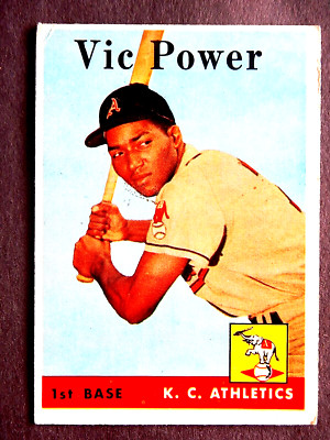 Vic Power #406 Topps 1958 Baseball Card (Kansas City Athletics) *G | eBay