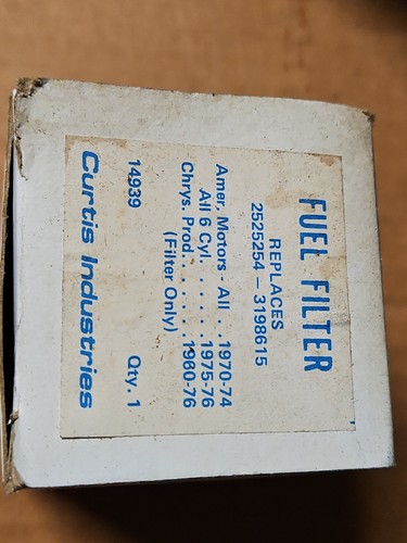 NORS CURTIS INDUSTRIES 14939 Fuel Filter Replaces 2525254/3198615 For ...