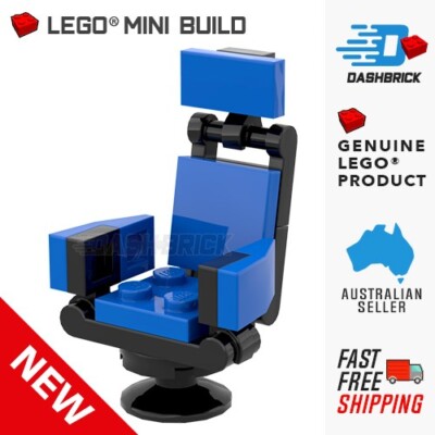 Genuine LEGO® "Gamer Chair" Reclining, Blue, For Minifigure Player [MOC ...