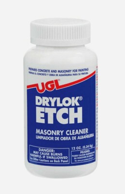 UGL Drylok Etch MASONRY CLEANER 12 oz. Prepare Concrete For Painting ...
