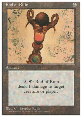 Magic the Gathering MTG Rod of Ruin (344) Fourth Edition LP | eBay