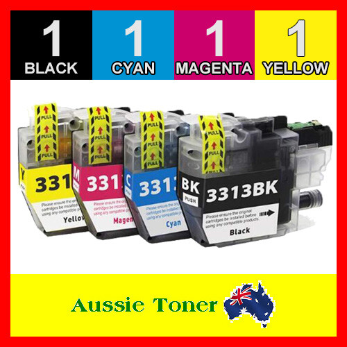 4x Ink Cartridges LC-3313 LC3313 for Brother DCP-J772DW MFC-J491DW MFC ...