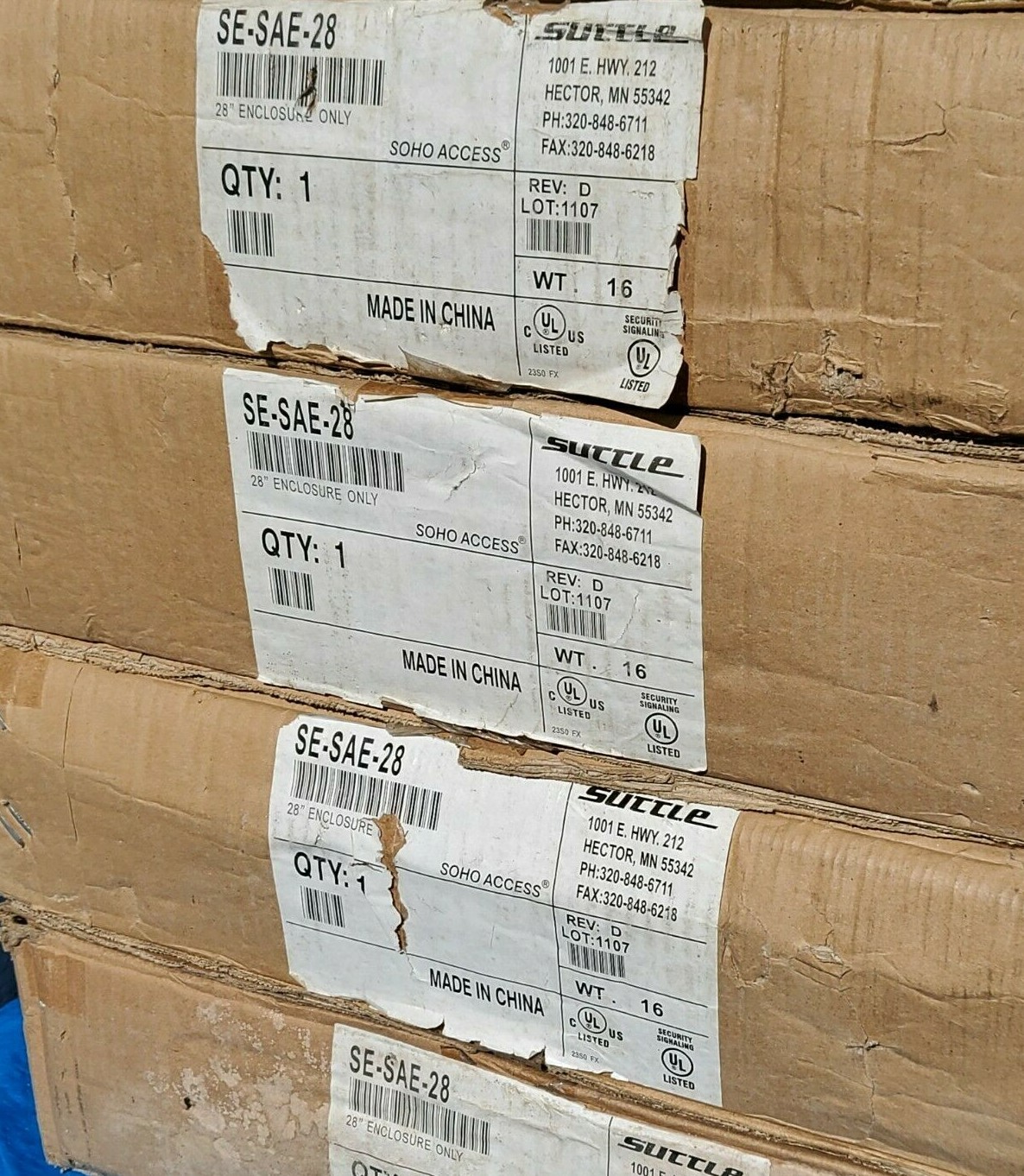 New SUTTLE 28" Soho Network Data Enclosure Only SE-SAE-28 FREE SHIPPING ...