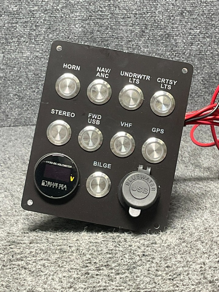 Bocatech BT10LEDSW-BF 🎛 Resettable LED Switch w/Blue Sea Panel | eBay