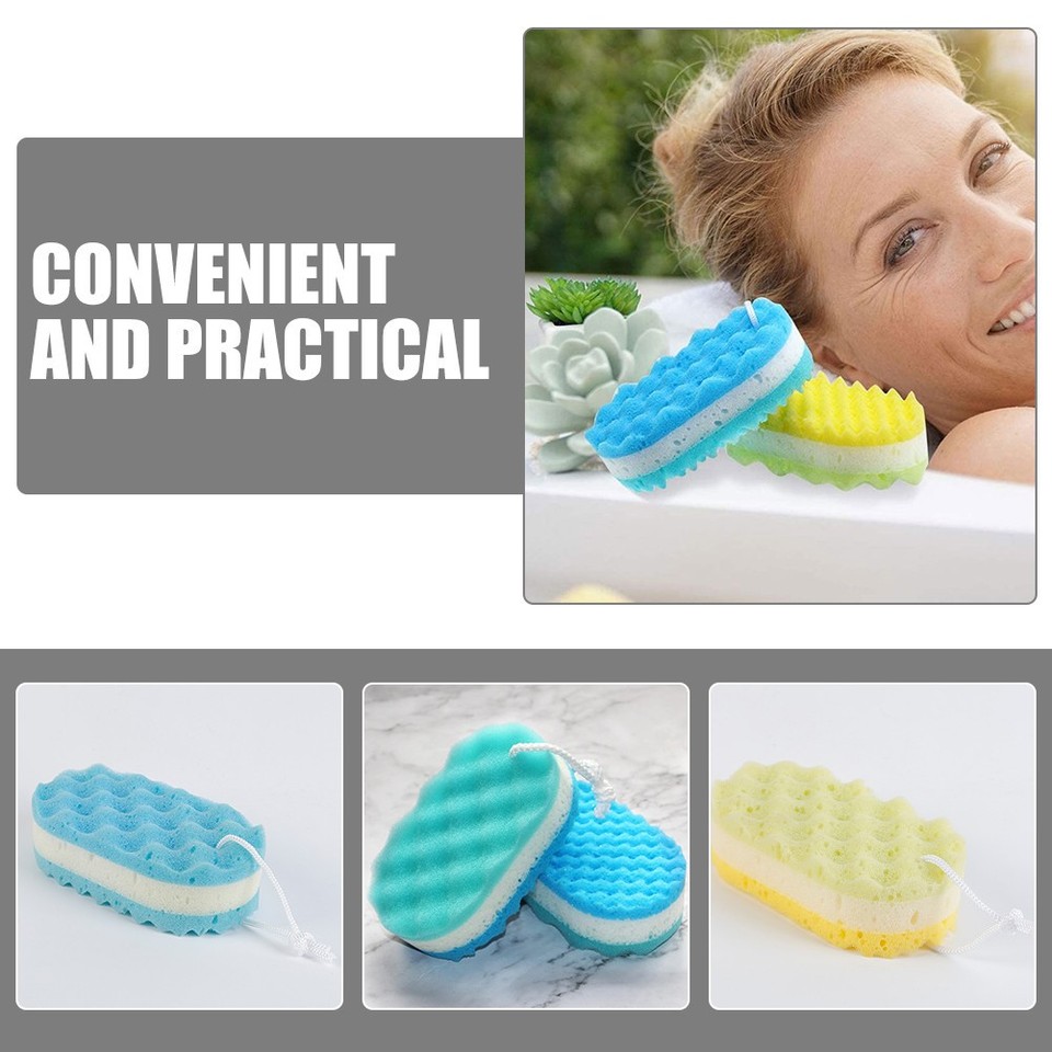 6 Pcs Bath Sponges Soft Sponge Lightweight Body Scrubber for Shower Use ...
