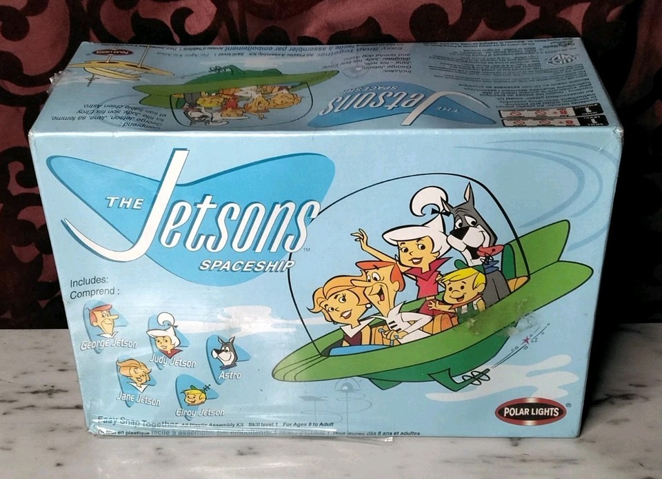 Polar Lights 6810 The Jetsons Spaceship 5 Figures Snap Together Model ...