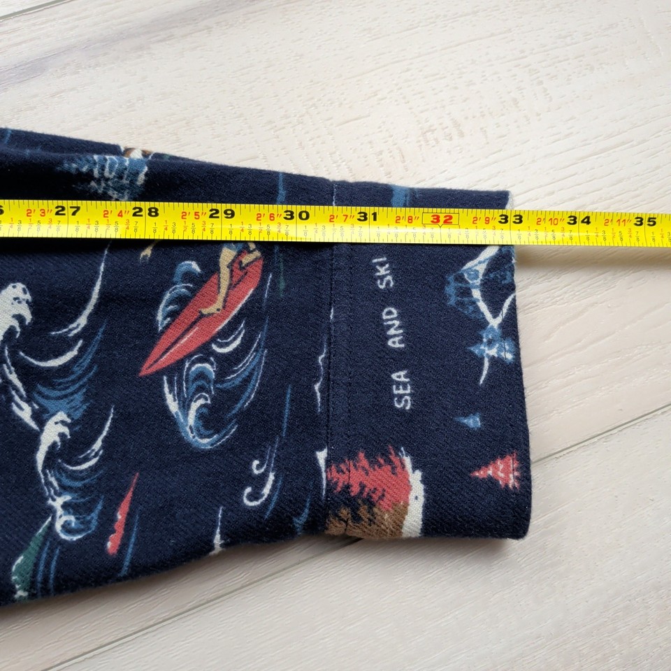 Faherty Super Brushed Flannel Shirt Mens XL Navy Sea and Ski Blue Stretch EUC | eBay