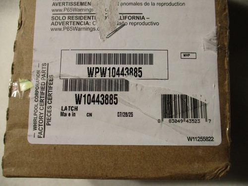 Whirlpool Genuine Washer Door Lock - White (W10443885) for sale online ...