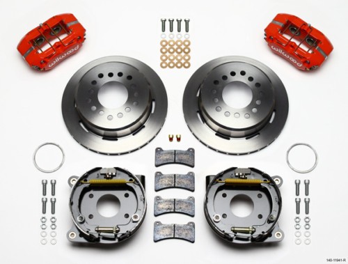 WILWOOD DISC BRAKE KIT,REAR PARKING BRAKE,71-74 AMC AMX,JAVELIN,11",RED ...