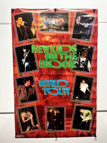 Poster: New Kids On The Block: World Tour (1990): Funky | eBay