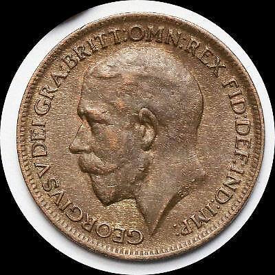 Great Britain 1918 farthing, old world coin Ch. Unc brown #5110 | eBay