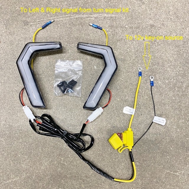 Plug And Play Street Legal Turn Signal Blinker Kit For Polaris General ...