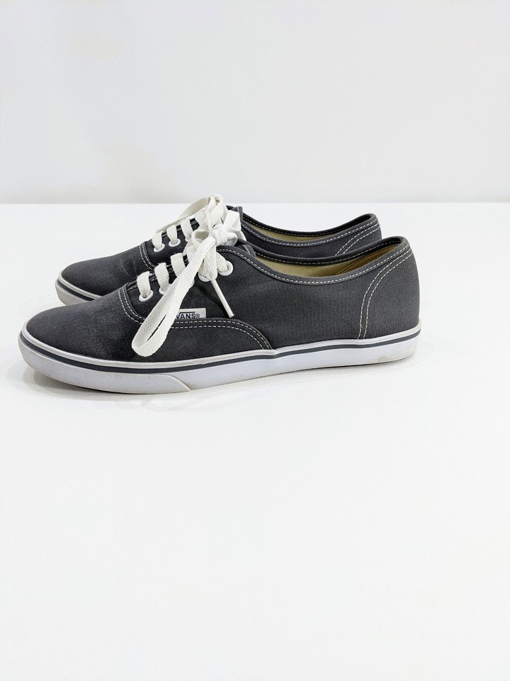 Vans Womens Off The Wall T375 Gray Lace Up Skateboarding Shoes Size W 9 ...