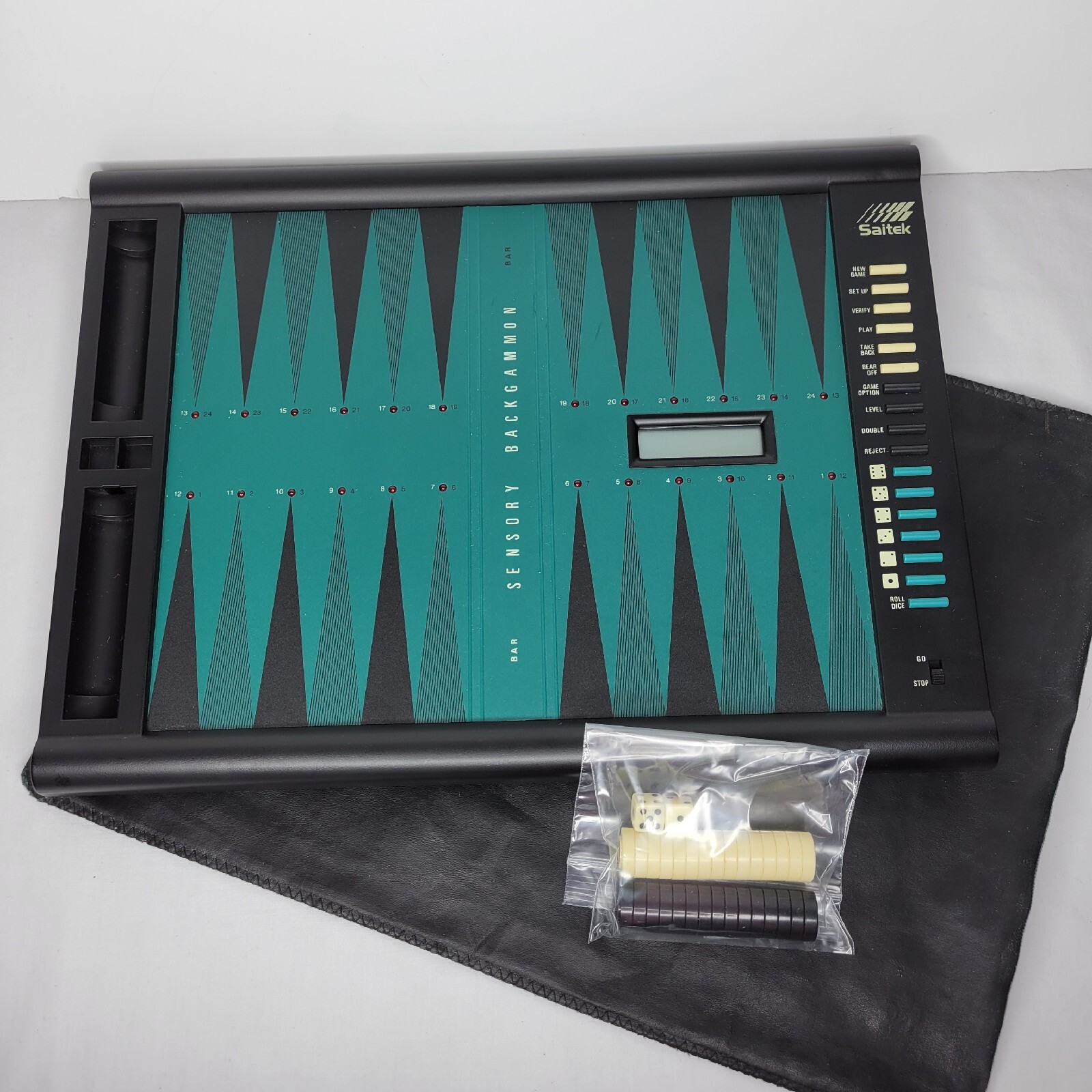 Vintage Sensory Backgammon Computer Electronic Game Saitek Working ...