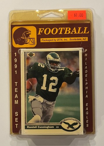 Philadelphia Eagles Team Set 1991 Upper Deck Sealed Randall Cunningham ...