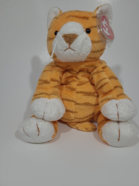 Ty Pluffies 2003 Retired Purrz Orange Tabby Cat 3234 MINT With Tags for ...