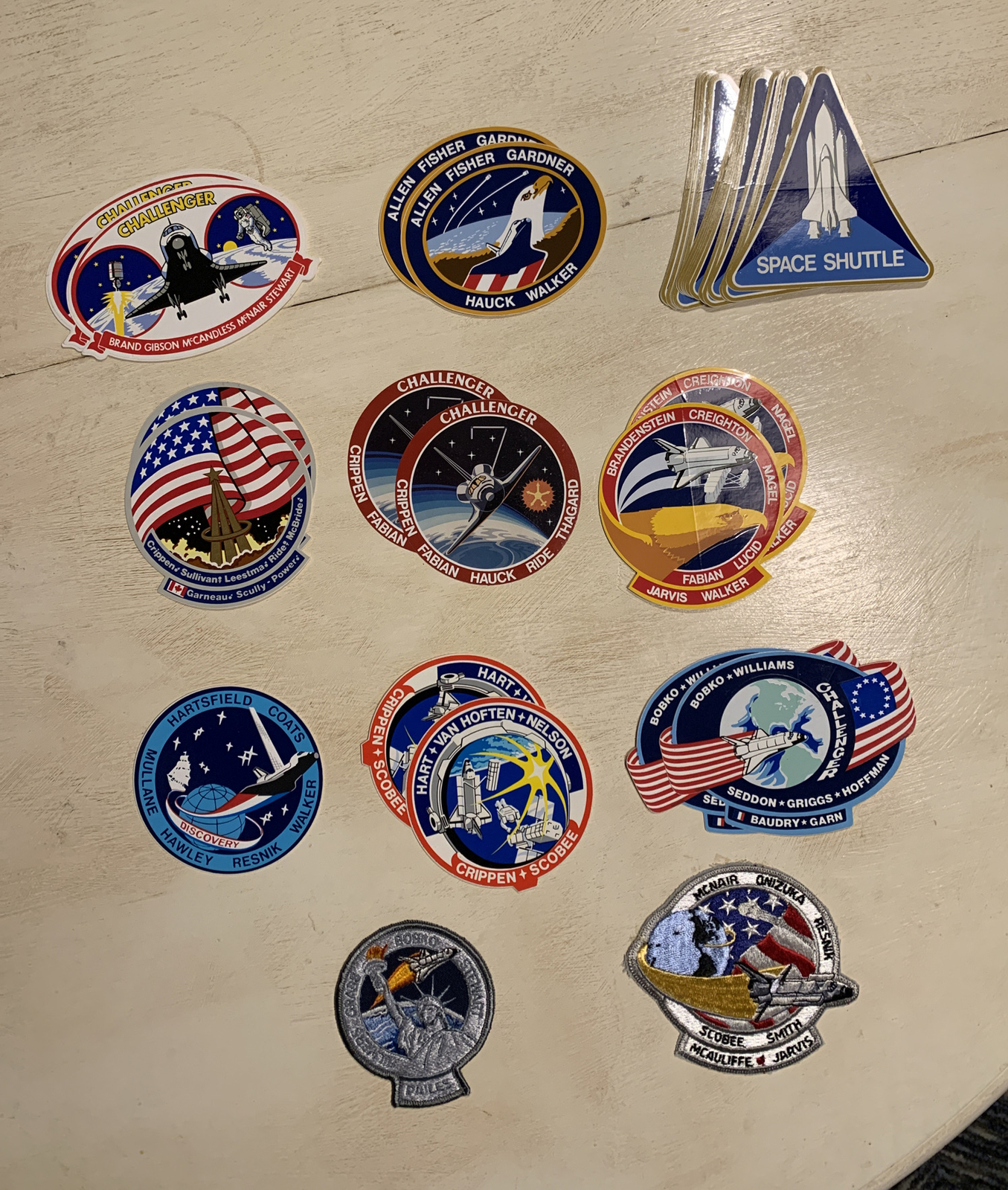 Vintage NASA Decal/Patch Lot Space Shuttle Challenger 33 Stickers And 2 ...