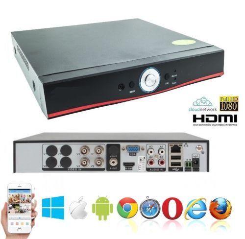 DVR IBRIDO CLOUD 5 IN 1 NVR CVI TVI HVR AHD ANALOGICO 4 CH CANALI FULL ...