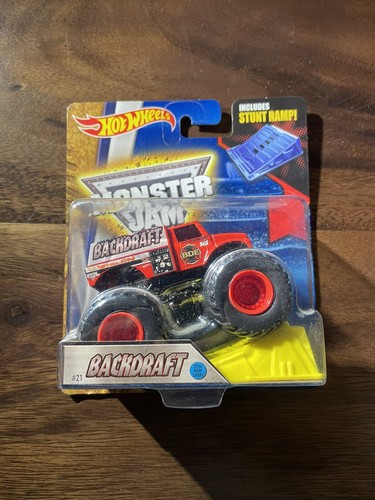 Hot Wheels Monster Jam Stunt Ramp Backdraft #21 Mattel 2016 | eBay