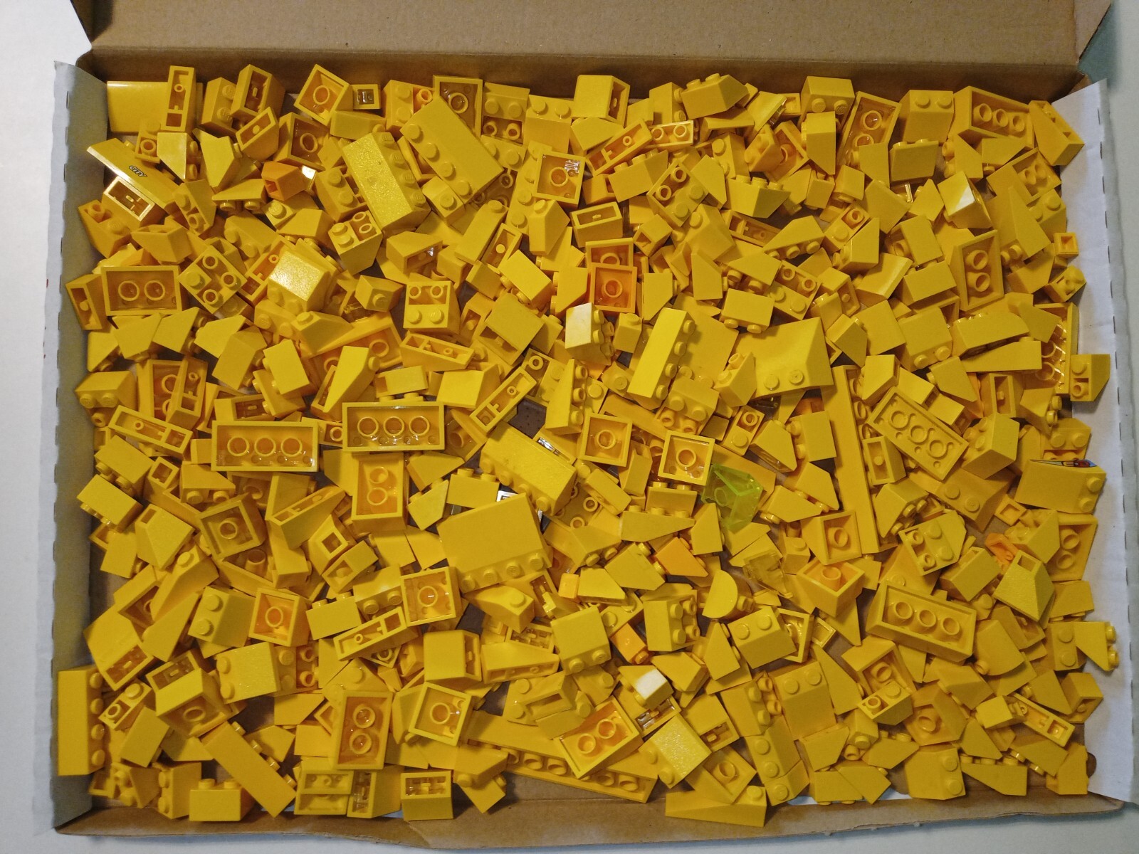 Lego 460 g Basic Dachsteine / Dachziegel Gelb City Haus Schrägsteine ...