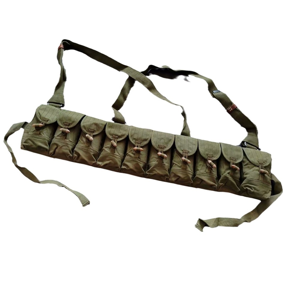 Original Chinese Military Surplus Sks 56 Semi Ammo Chest-Rig Bandolier ...
