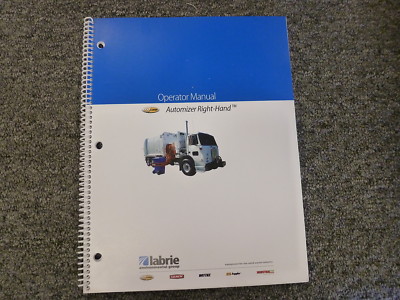 Labrie Automizer Right Hand Loading Unit Owner Operator Instruction ...