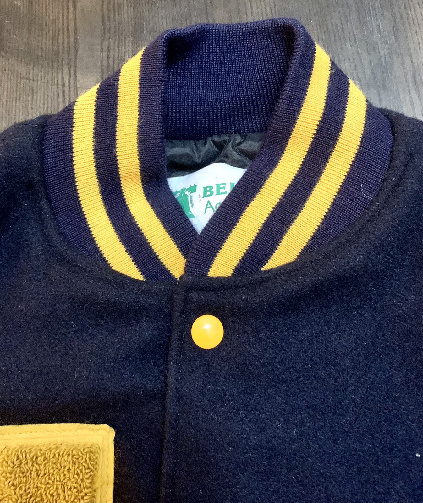 Vintage Letterman Jacket Blue & Yellow / Gold #95 On … - Gem