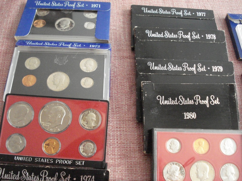 20 BU US MINT PROOF SETS, SOME UNOPENED, ALL SEALED IN CASES, NICE!! | eBay