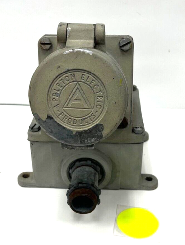 APPLETON ADR6034 POWERTITE RECEPTACLE 60A 250V 600V 50-400HZ 4P 3 WIRES ...