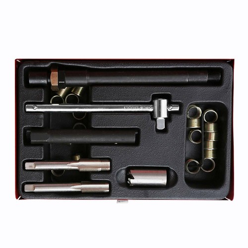 26pcs Spark Plug Tap Thread Repair Rethreading Tool Set Kit Suit For ...