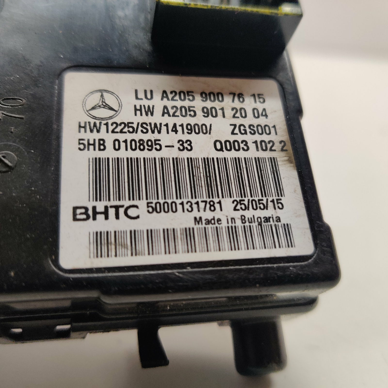 MERCEDES-BENZ Classe C W205 Instrumental Panneau Contrôle Module ...