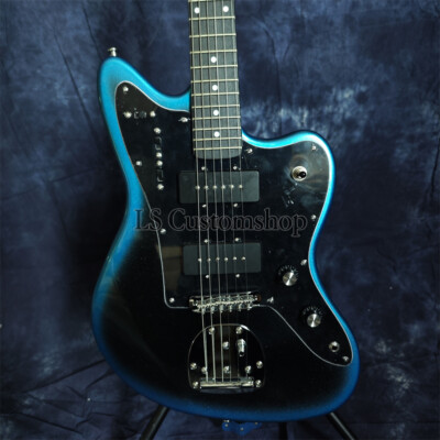 Blue Burst Jazzmaster Electric Guitar Dark Night P90 Pickup Chrome ...