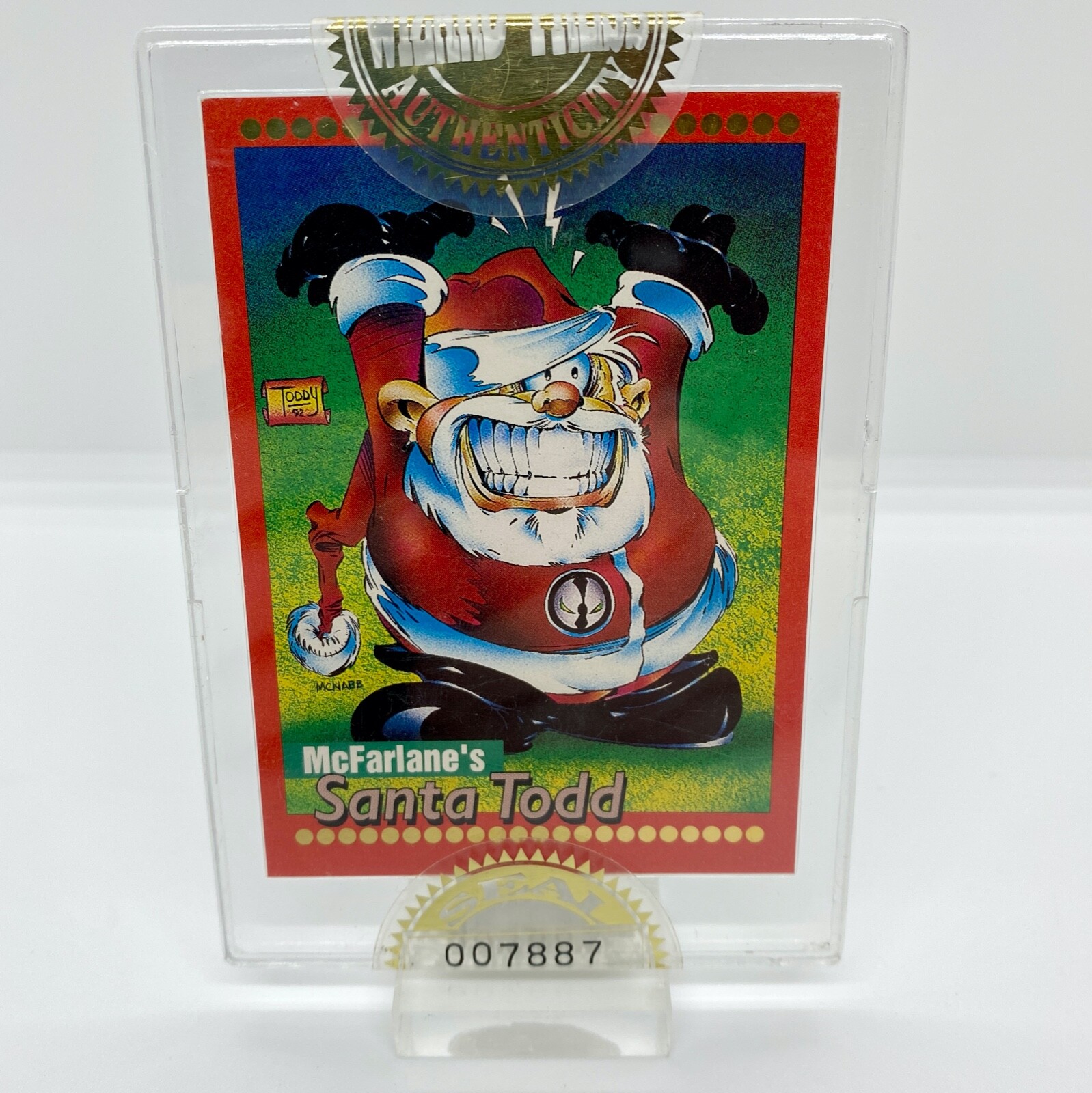 Wizard Press Gold Limited Edition Sealed Card MCFARLANE'S SANTA TODD ...