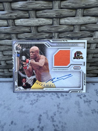 2014 Topps UFC Champions - Fighter Autographed Relics Anderson Silva # ...