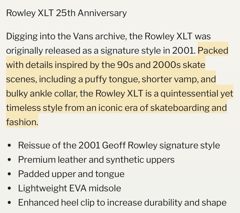 🔥Vans Skate Geoff Rowley XLT 25th Anniversary Shoe Navy/White/Gum Sz ...