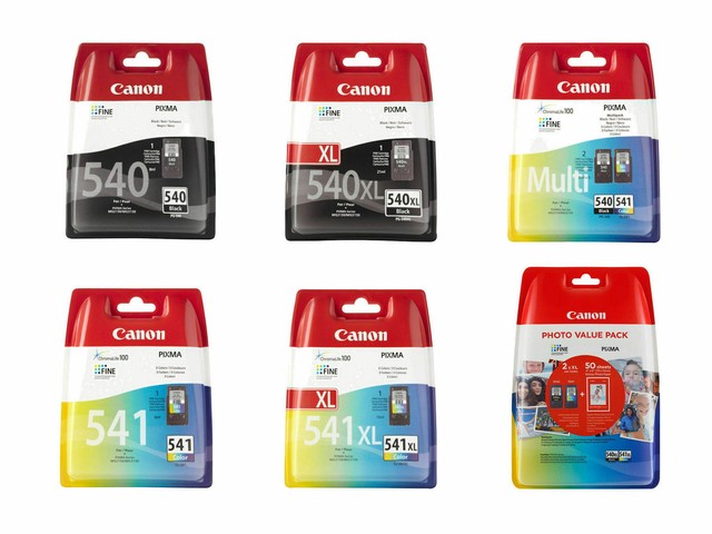 Canon PG540XL CL541XL Black & Colour Ink Cartridge PIXMA MG4100 MG4150 ...